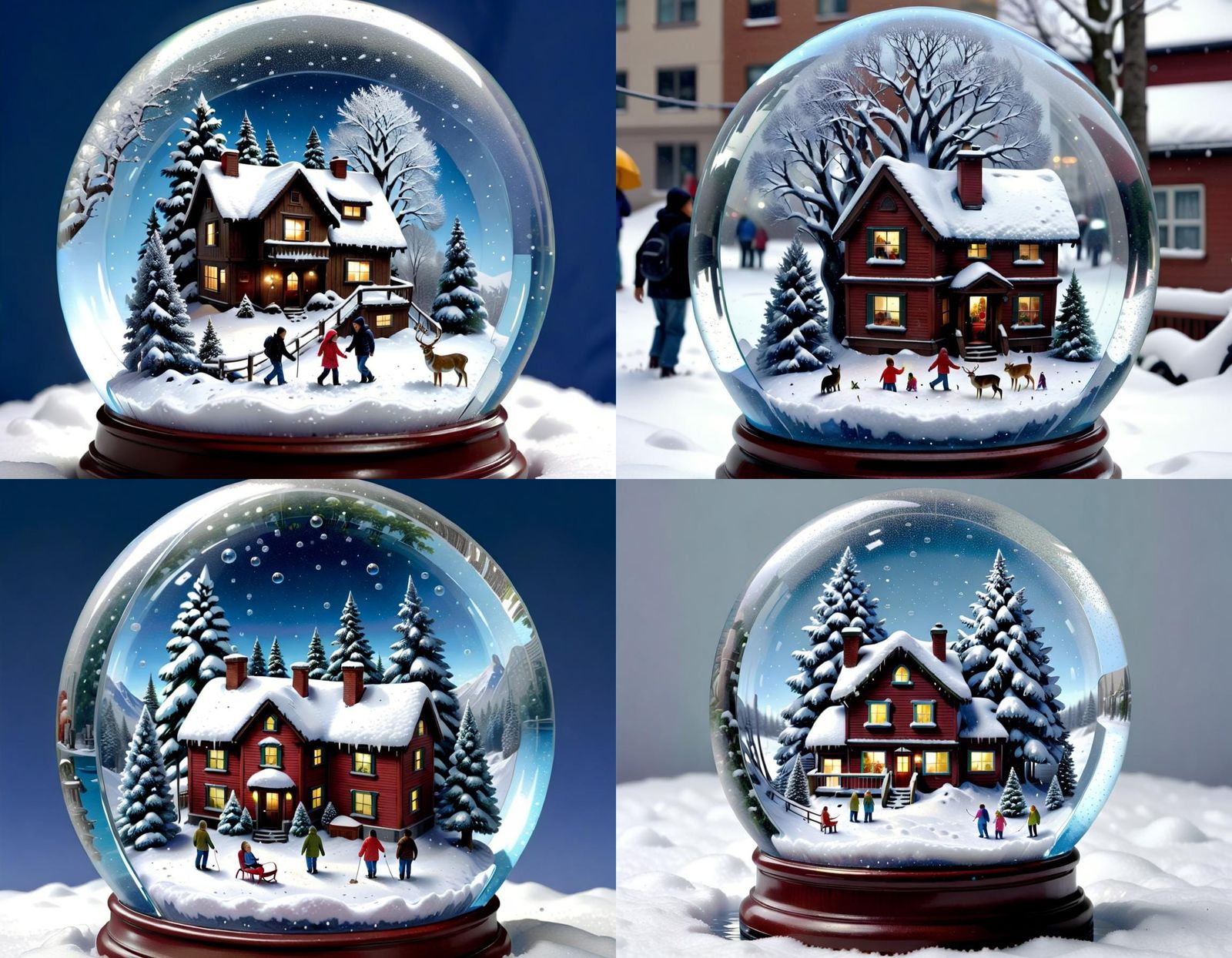 life in a snow globe highly detailed - AI Generated Artwork - NightCafe ...
