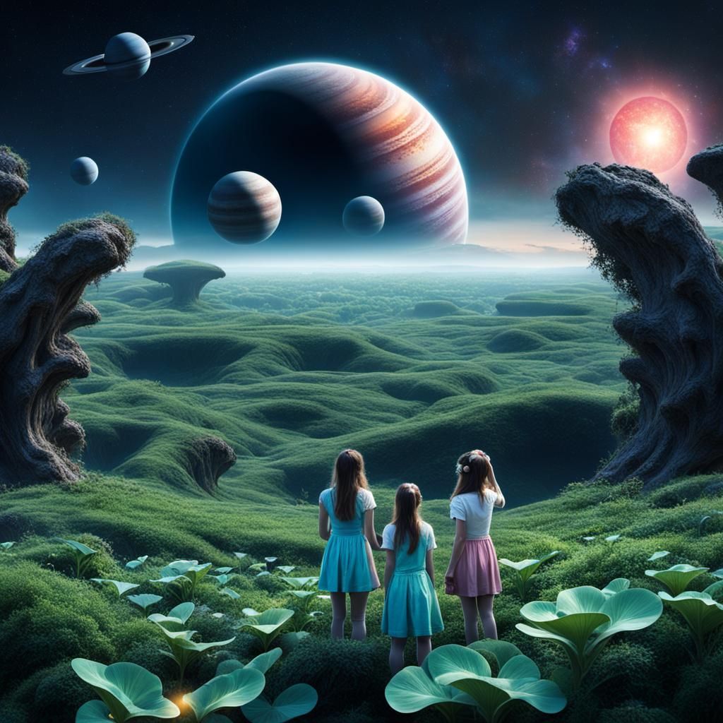 Alien worlds collection: The new valley - AI Generated Artwork ...