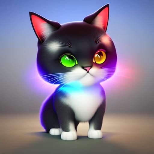 Cute Cat - AI Generated Artwork - NightCafe Creator