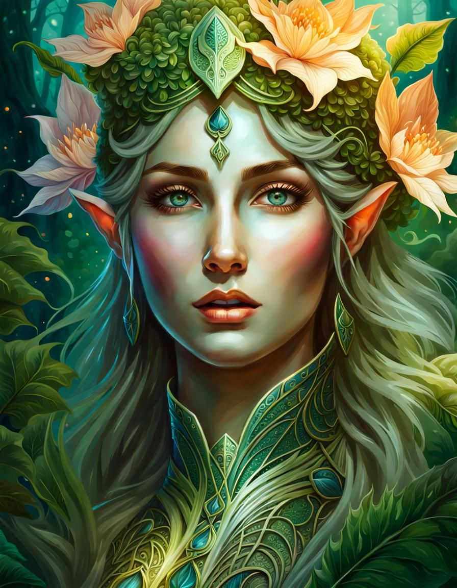 Elf portrait - AI Generated Artwork - NightCafe Creator