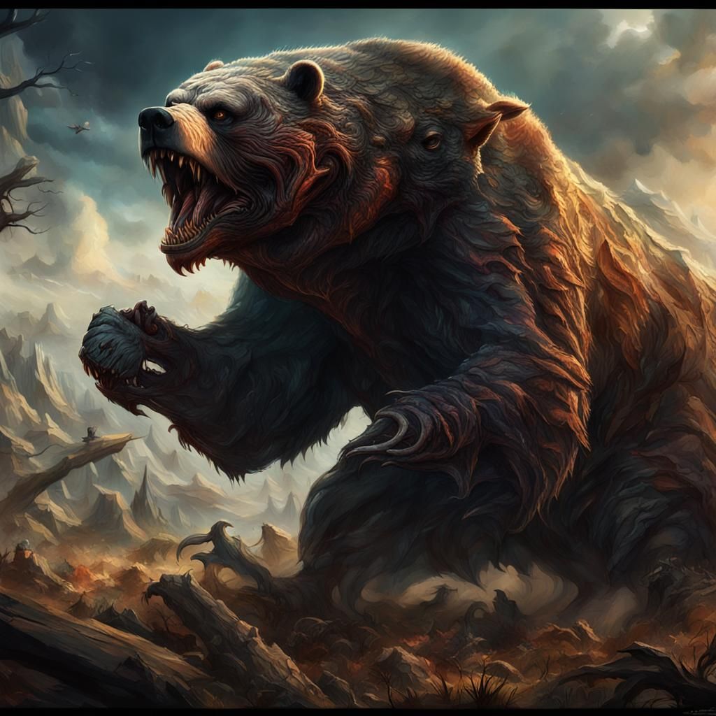 And look! another beast, a second one, like a bear. It was raised up on ...