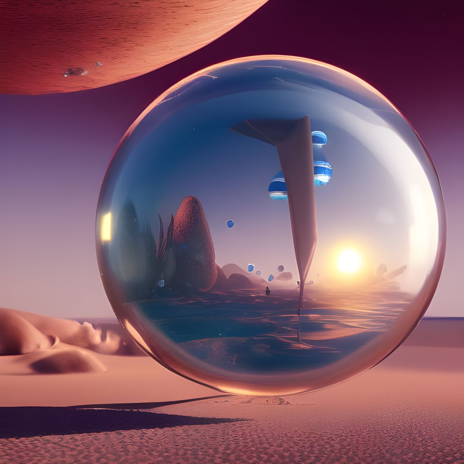 Glassy Beach - AI Generated Artwork - NightCafe Creator