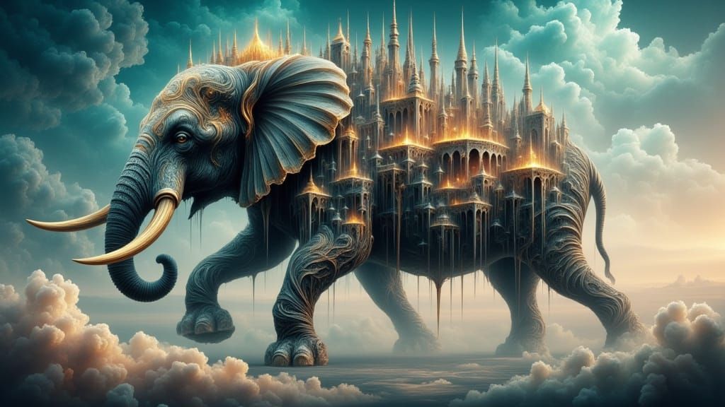 A colossal Elephant Empire - Majestic Elephant Kingdom in An...