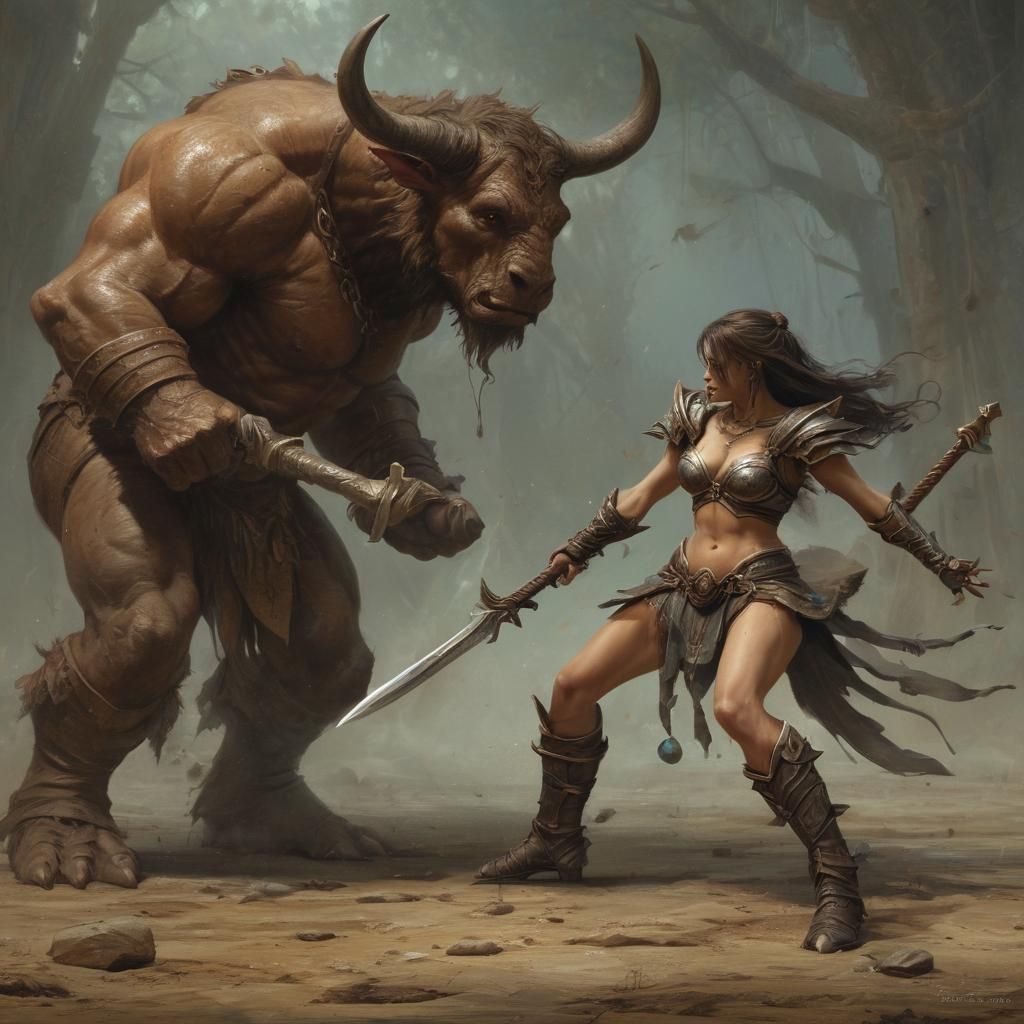 Minotaur - AI Generated Artwork - NightCafe Creator