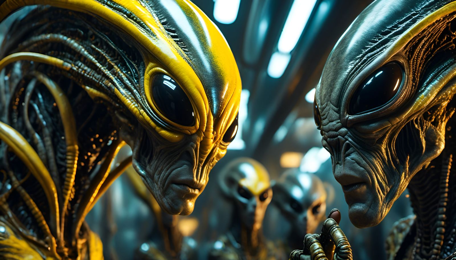 ALIEN LIFE_LIKE SERIES 43 "ARGUERS" - AI Generated Artwork - NightCafe ...