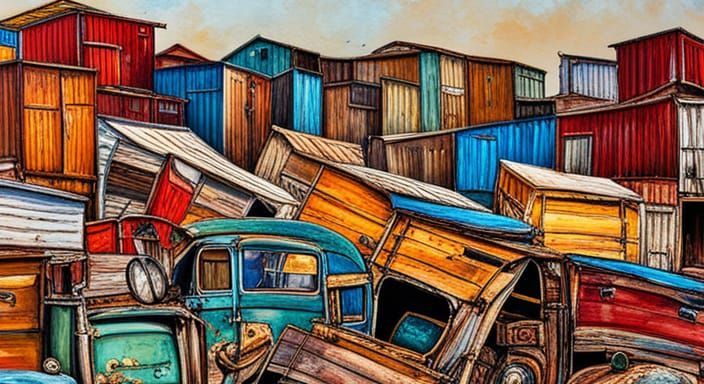 Scrapyard - AI Generated Artwork - NightCafe Creator