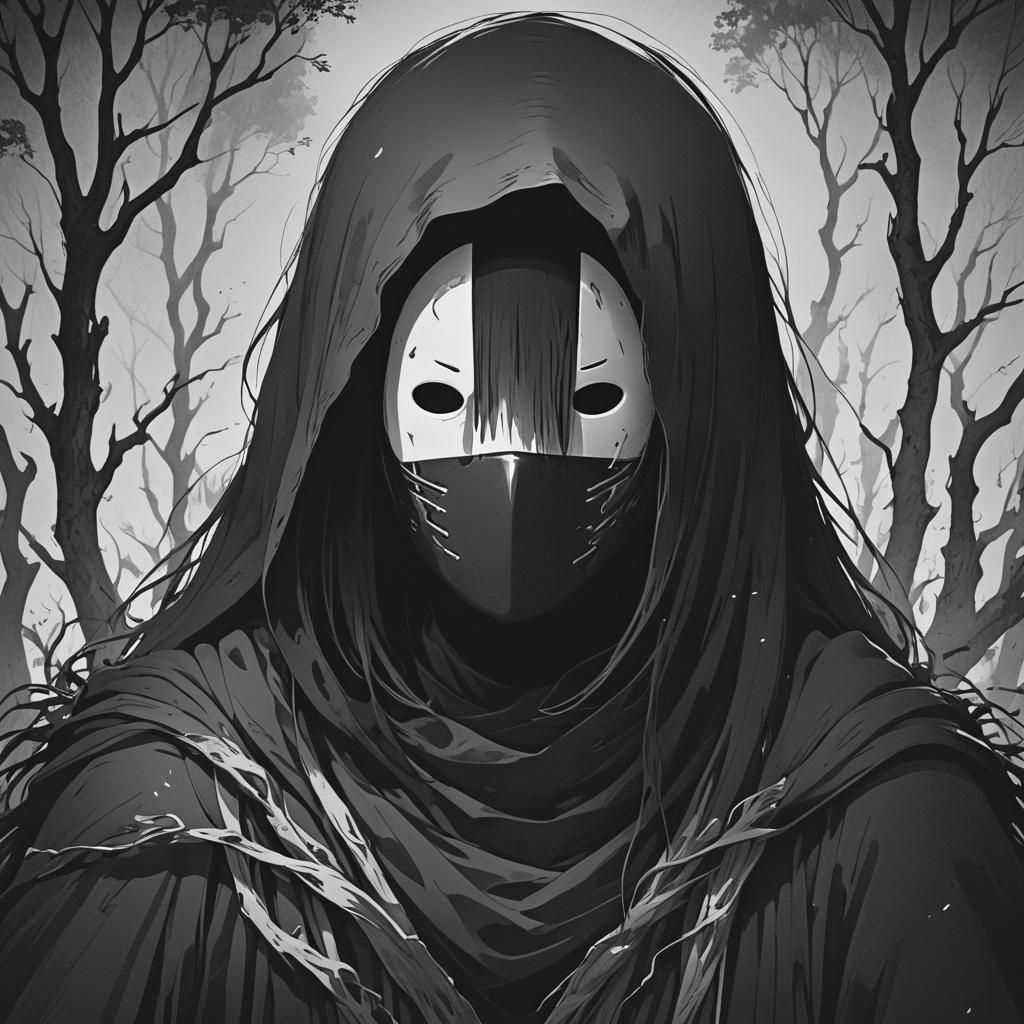 no face monster balck and white - AI Generated Artwork - NightCafe Creator