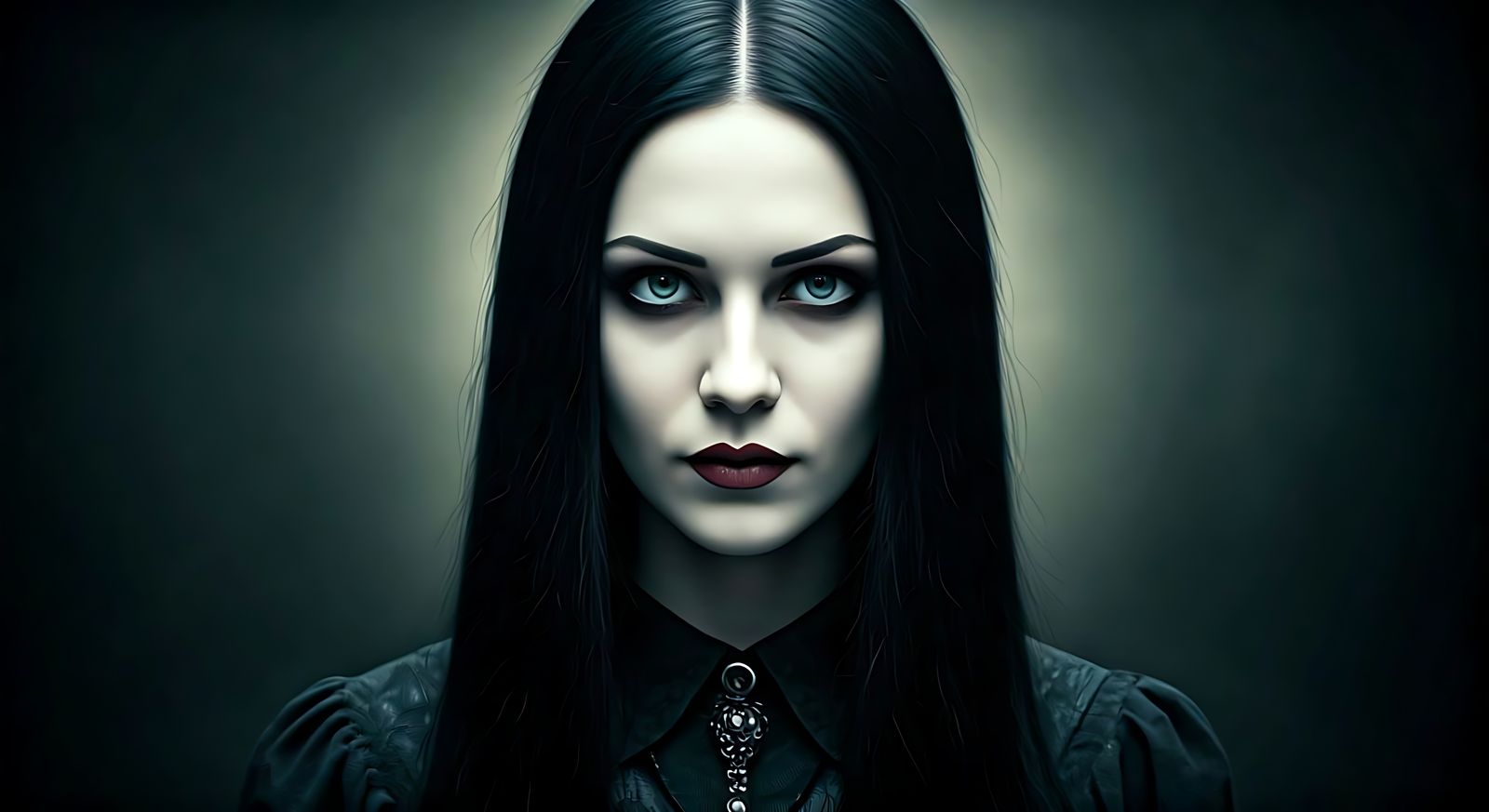 gothic girl - Ethereal Gothic Siren in Cinematic 35mm Film