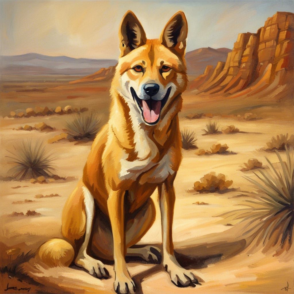 Wild Dingo - AI Generated Artwork - NightCafe Creator