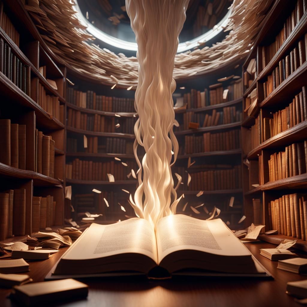 Chaos Library #2 - AI Generated Artwork - NightCafe Creator