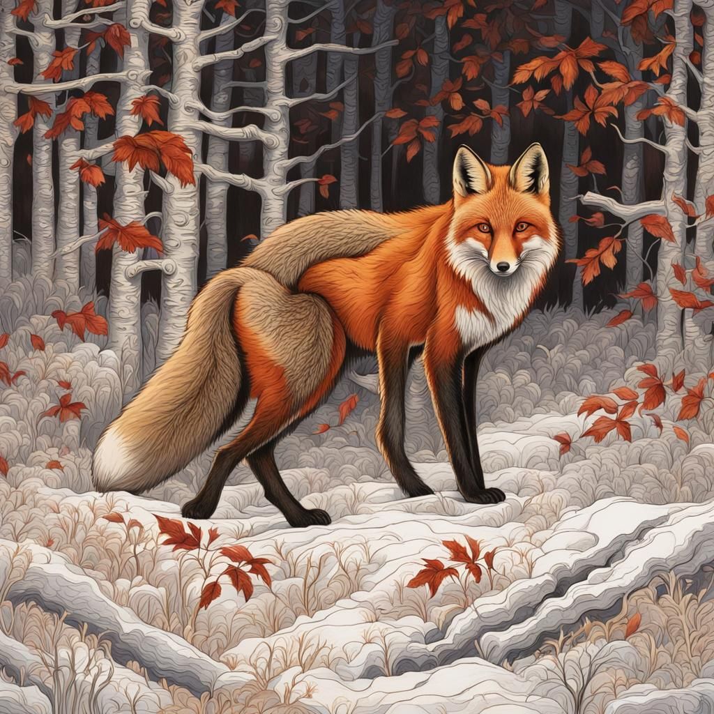 The Enigmatic Fox - AI Generated Artwork - NightCafe Creator