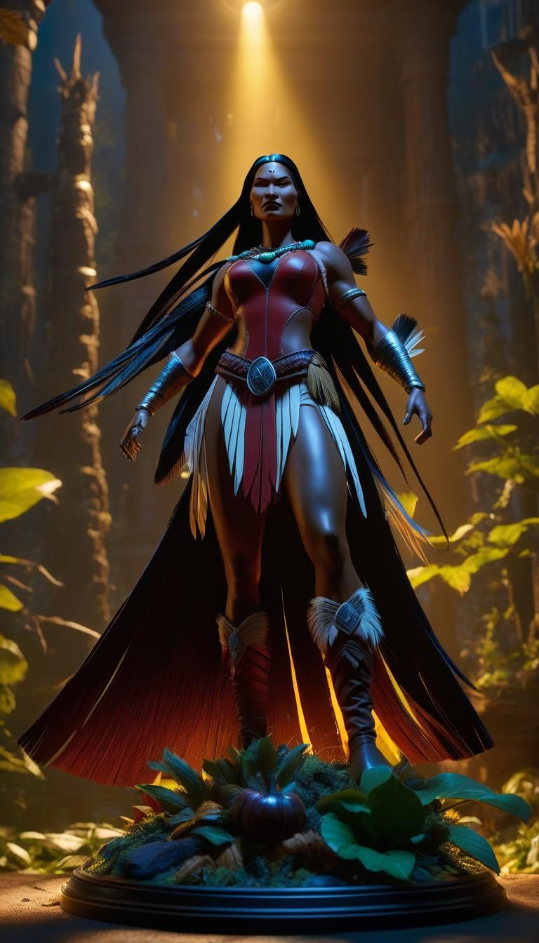 ((Pocahontas)) as Spawn - AI Generated Artwork - NightCafe Creator