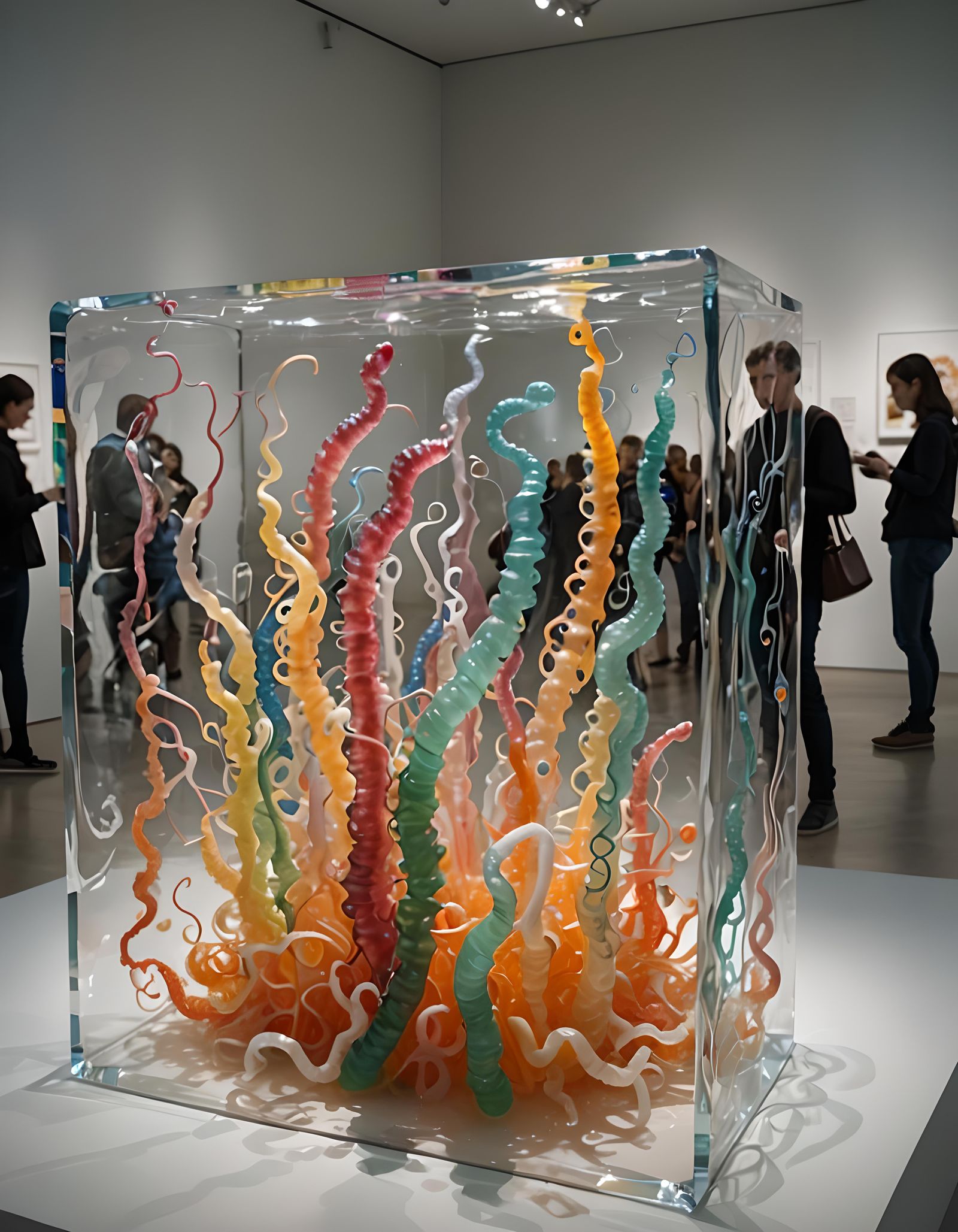 modern jelly sculpture in a museum - AI Generated Artwork - NightCafe ...
