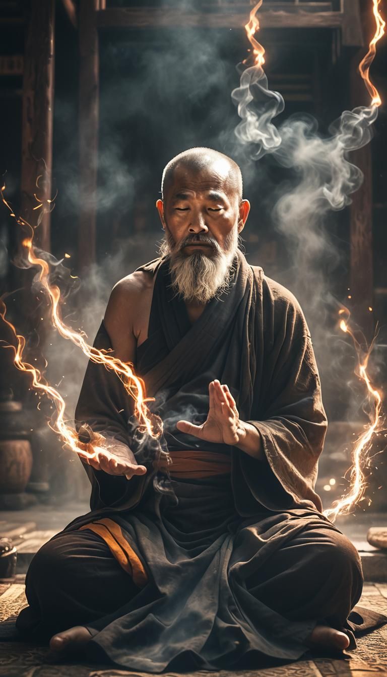 Fire Wielder - AI Generated Artwork - NightCafe Creator