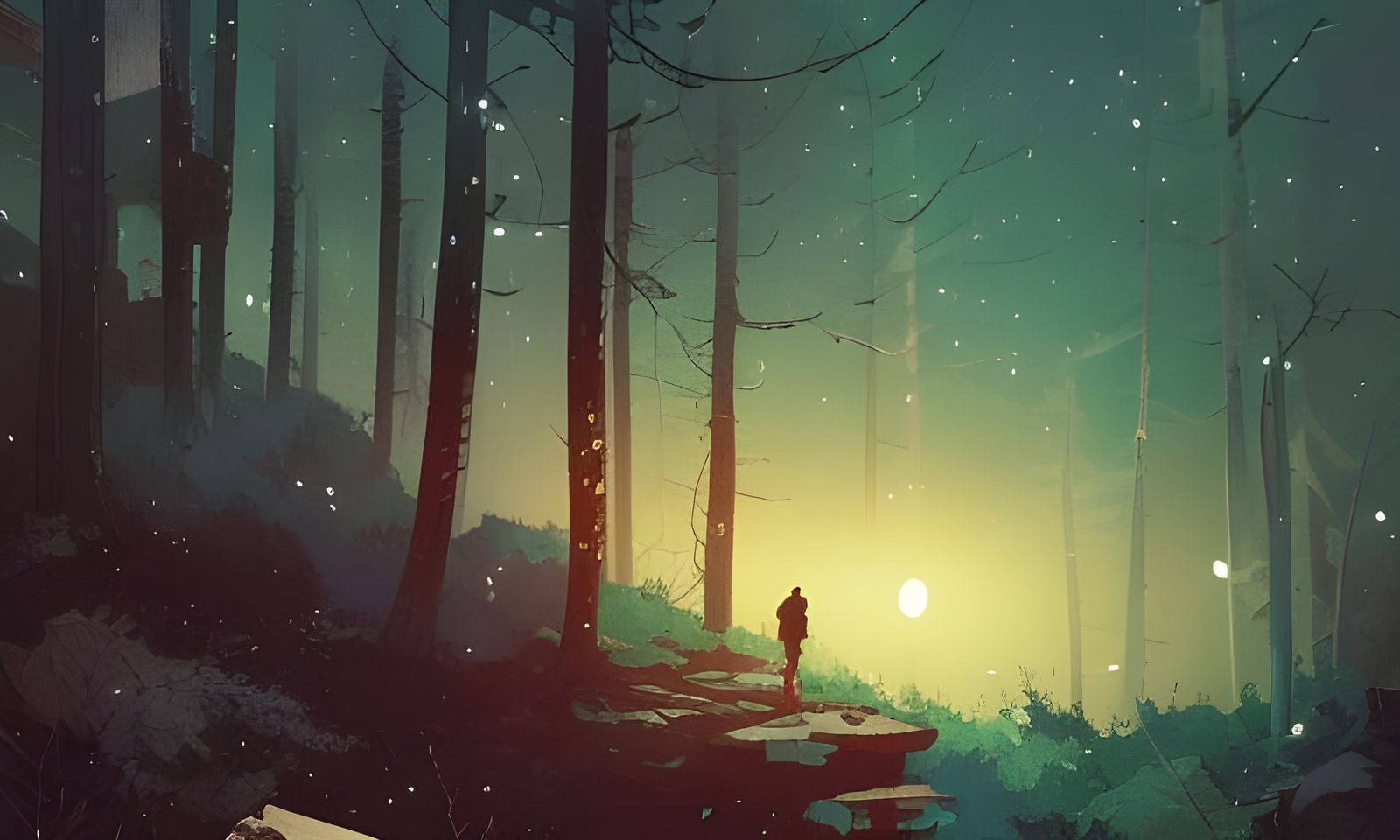 Follow the Will o' the Wisp - AI Generated Artwork - NightCafe Creator