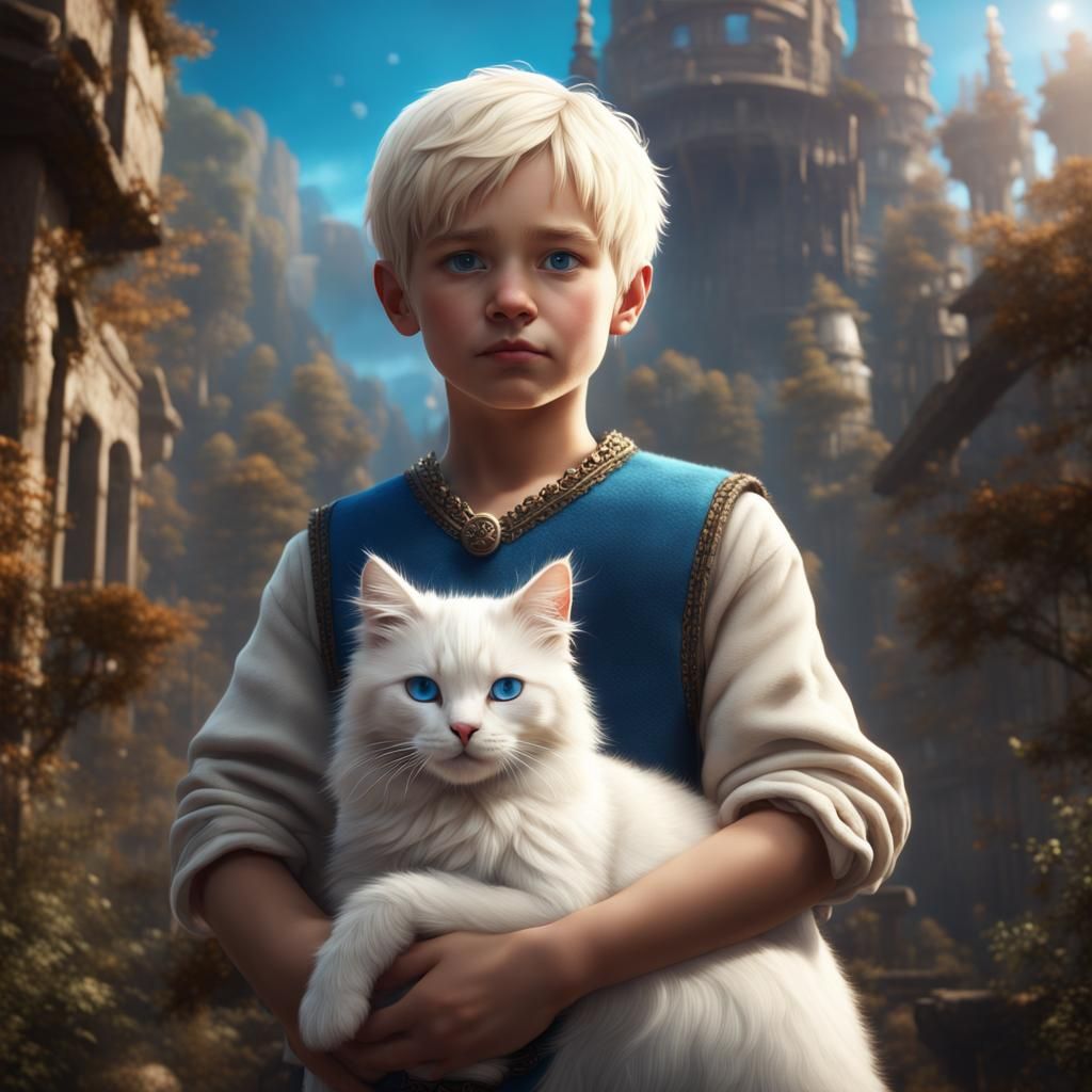 The Prince and his cat - AI Generated Artwork - NightCafe Creator