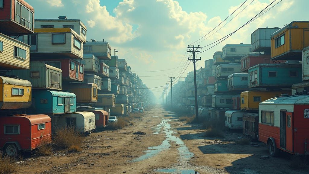 The stacks, a poverty-stricken district!