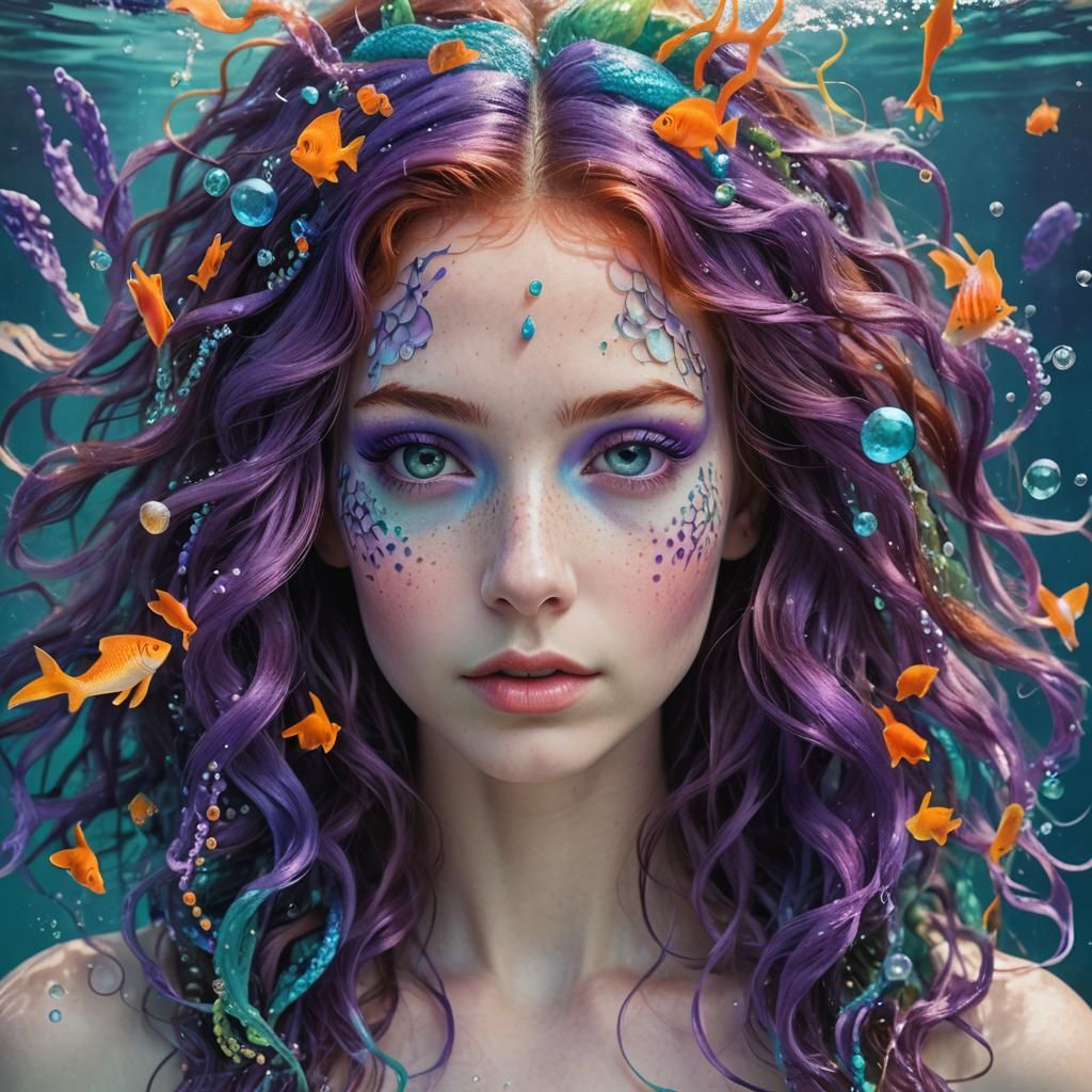 Whimsical mermaid - AI Generated Artwork - NightCafe Creator