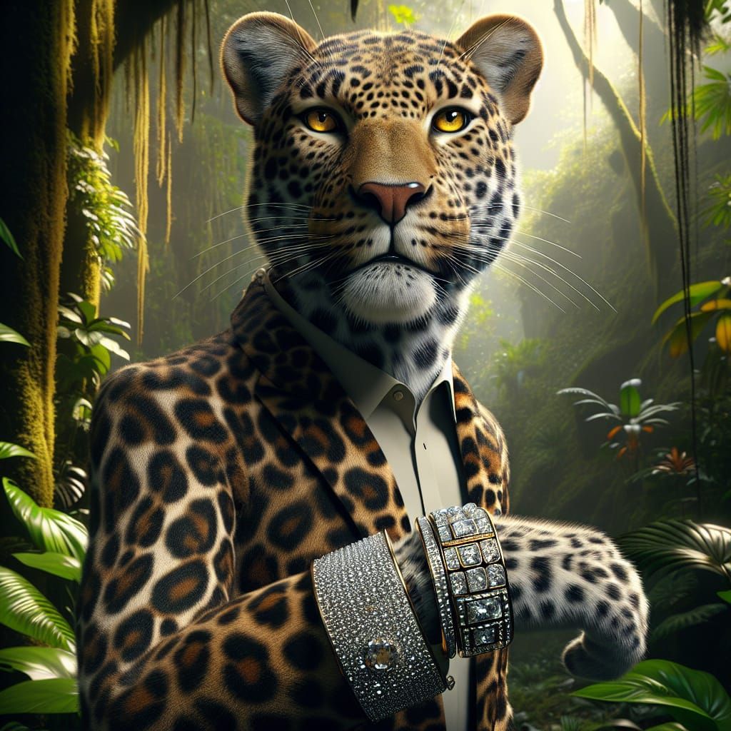 Cartier celebrates the leopard - AI Generated Artwork - NightCafe Creator