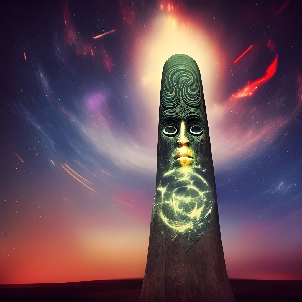 gigantic ancient totem - AI Generated Artwork - NightCafe Creator