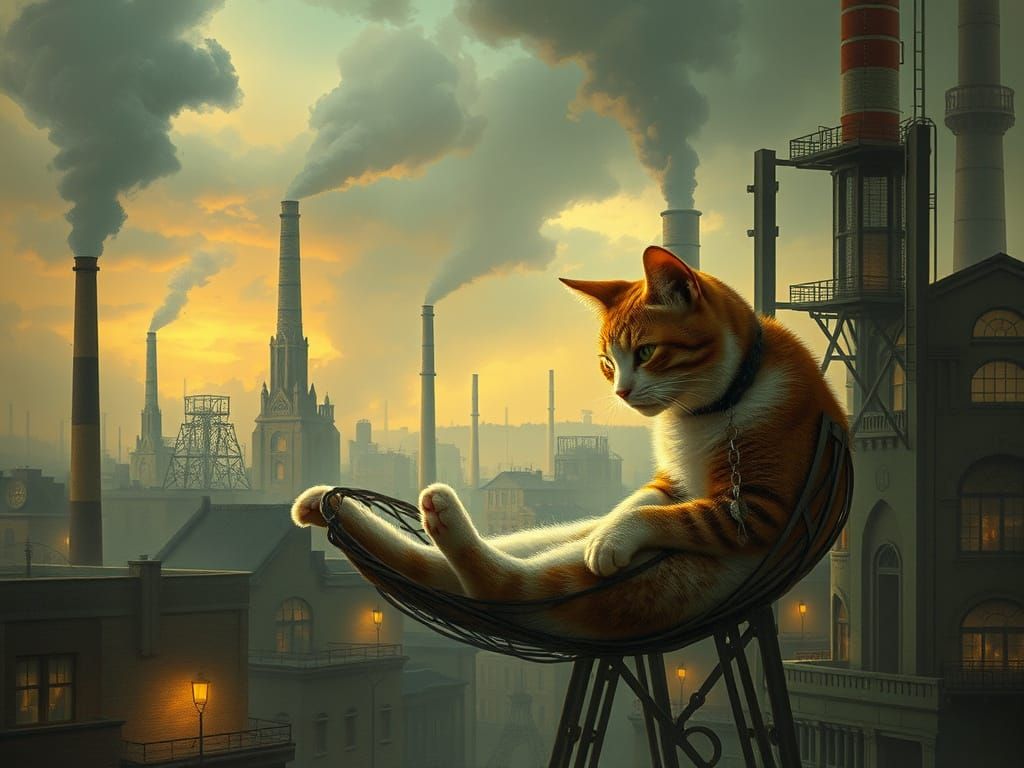 cat's cradle - Surreal Cat's Cradle in Moebius Style