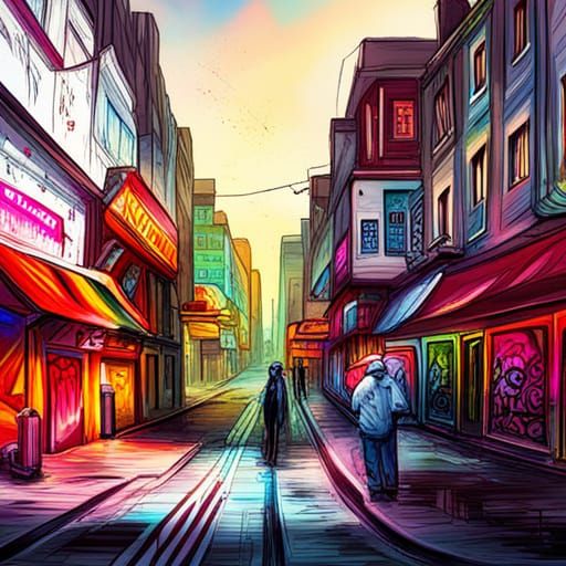 high contrast, colorful polychromatic, ultra detailed, ultra quality ...