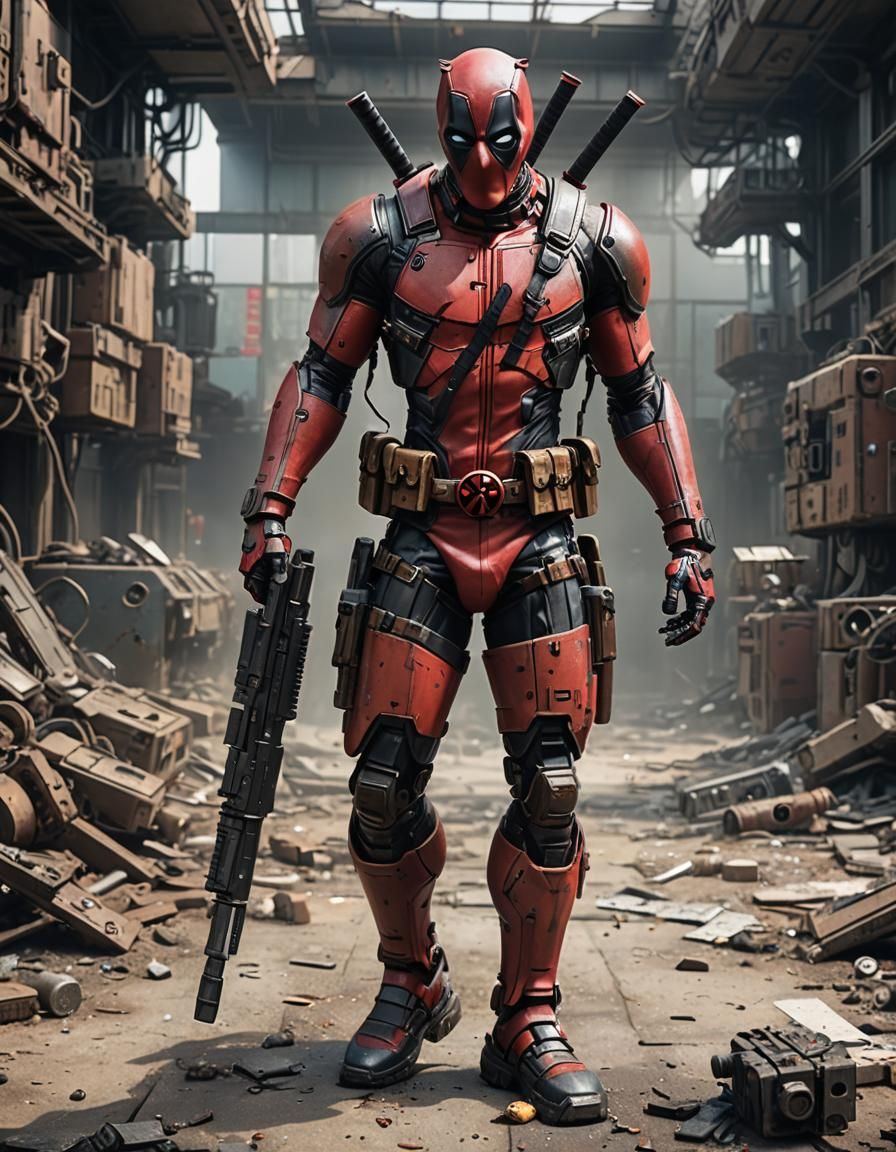 Cyber DeadPool - AI Generated Artwork - NightCafe Creator