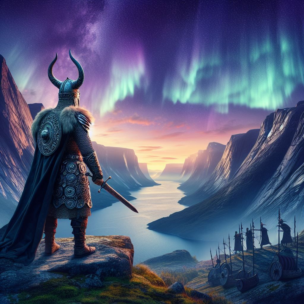 The Viking’s Aurora - AI Generated Artwork - NightCafe Creator