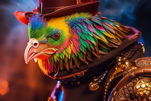 Another steampunk chicken ... - AI Generated Artwork - NightCafe Creator