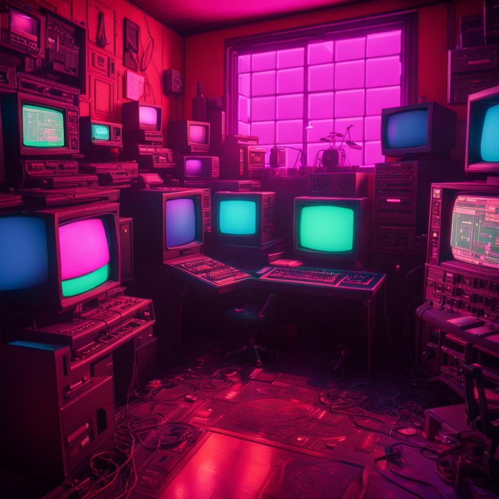 Liminal Control Room - AI Generated Artwork - NightCafe Creator