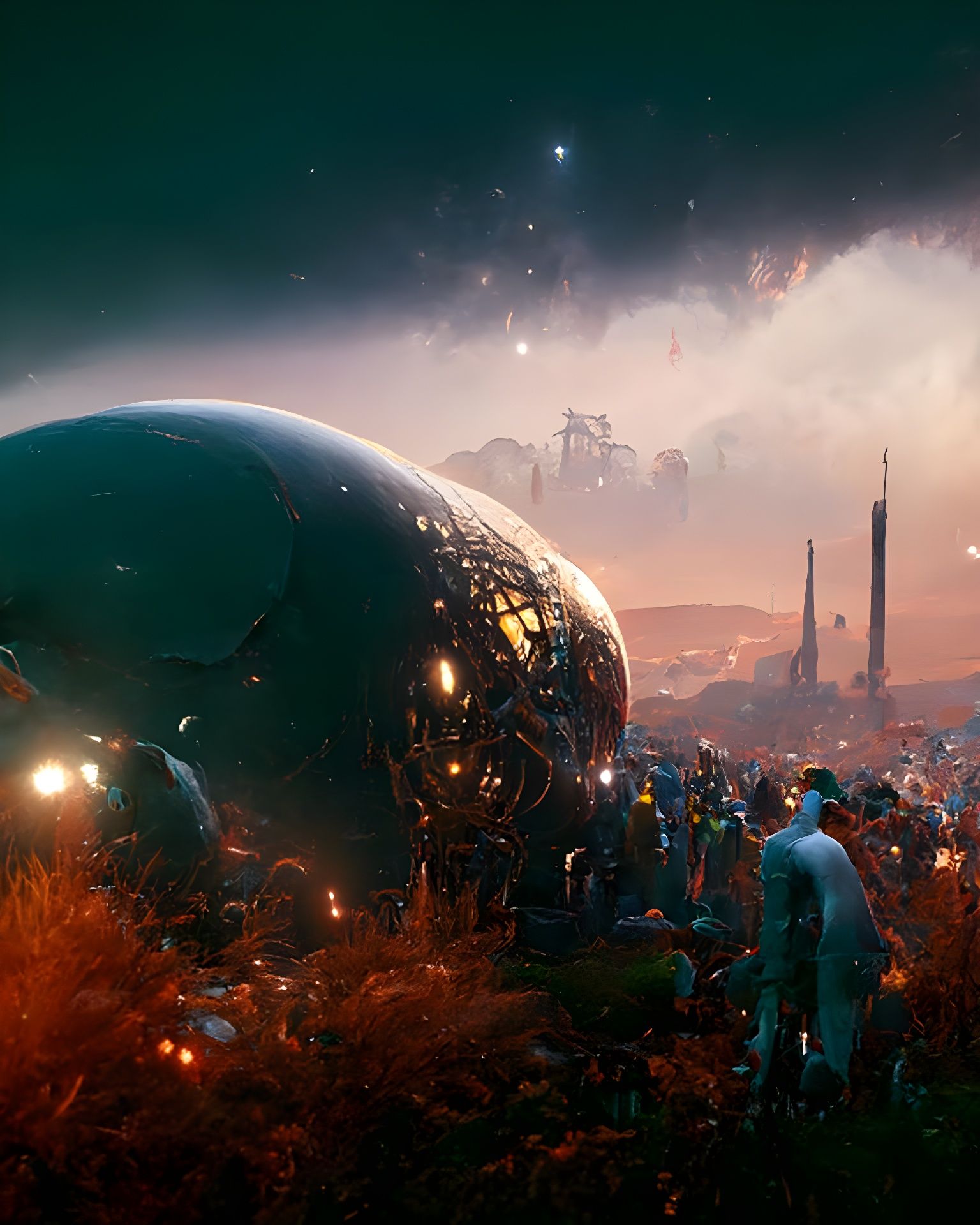 Alien Tech VI - AI Generated Artwork - NightCafe Creator