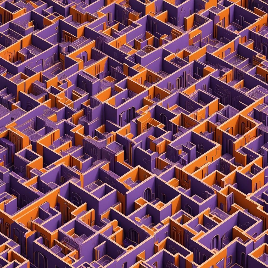 Amazing maze - AI Generated Artwork - NightCafe Creator