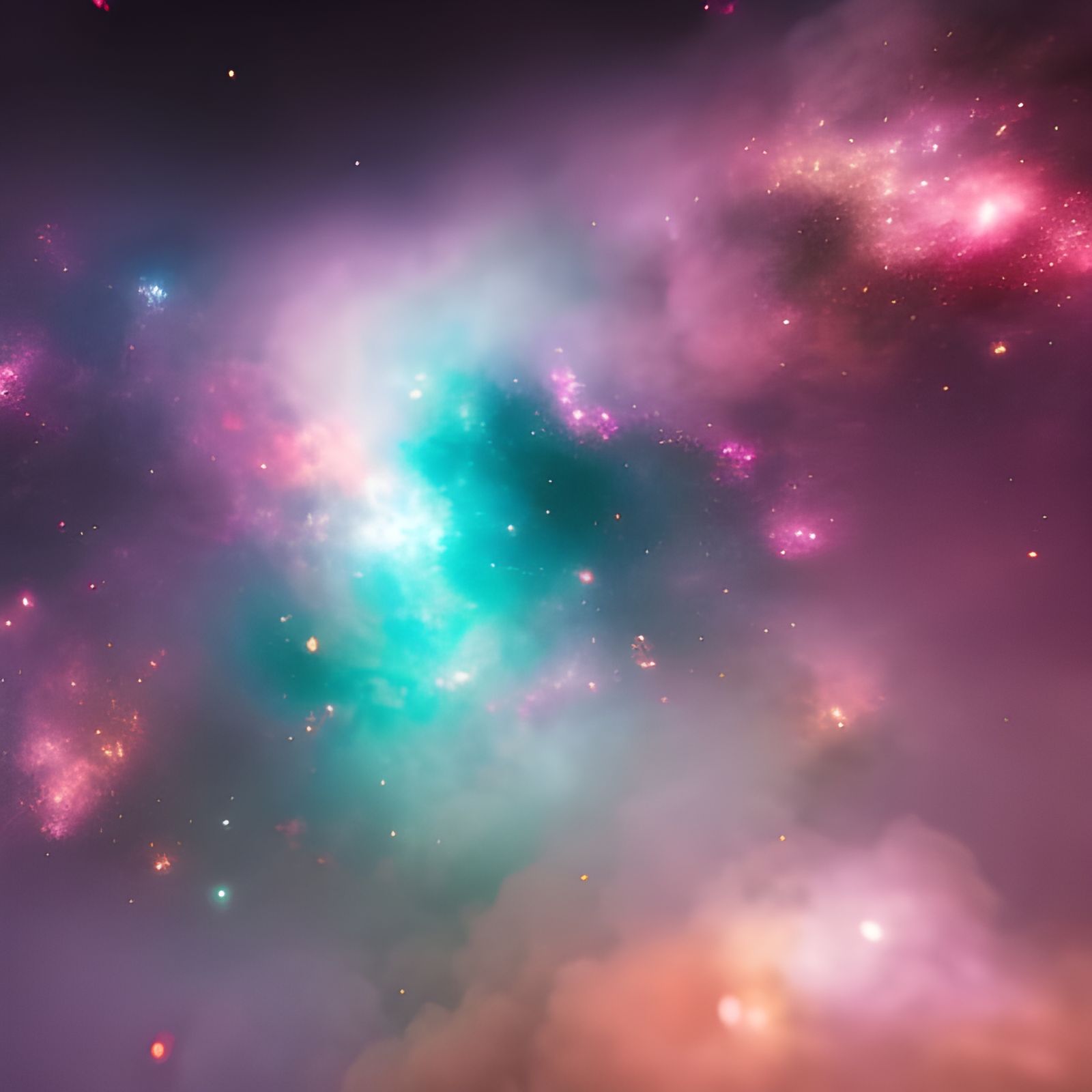 Cotton candy nebula - AI Generated Artwork - NightCafe Creator