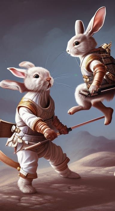 Insanely detailed masterpiece showcasing two Supercute Anthropomorphic ...