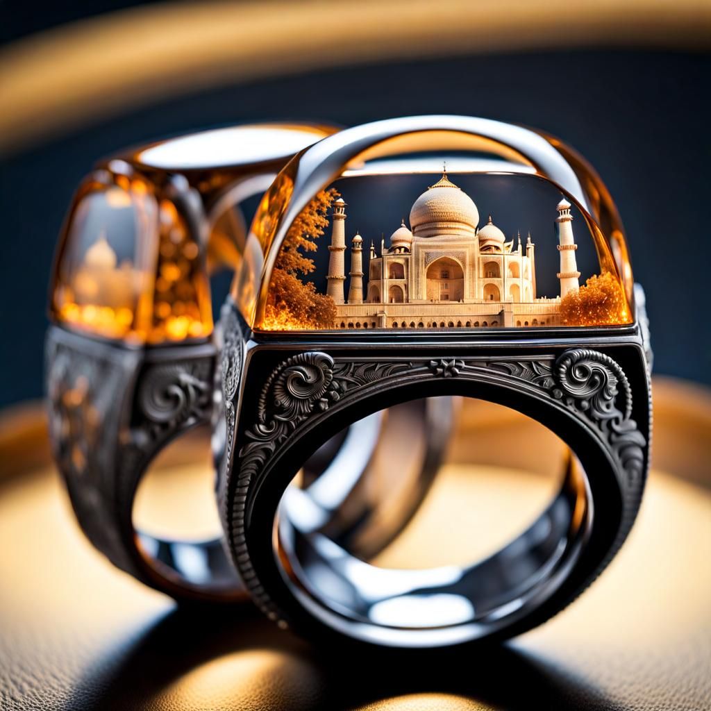 Taj Mahal Ring - AI Generated Artwork - NightCafe Creator