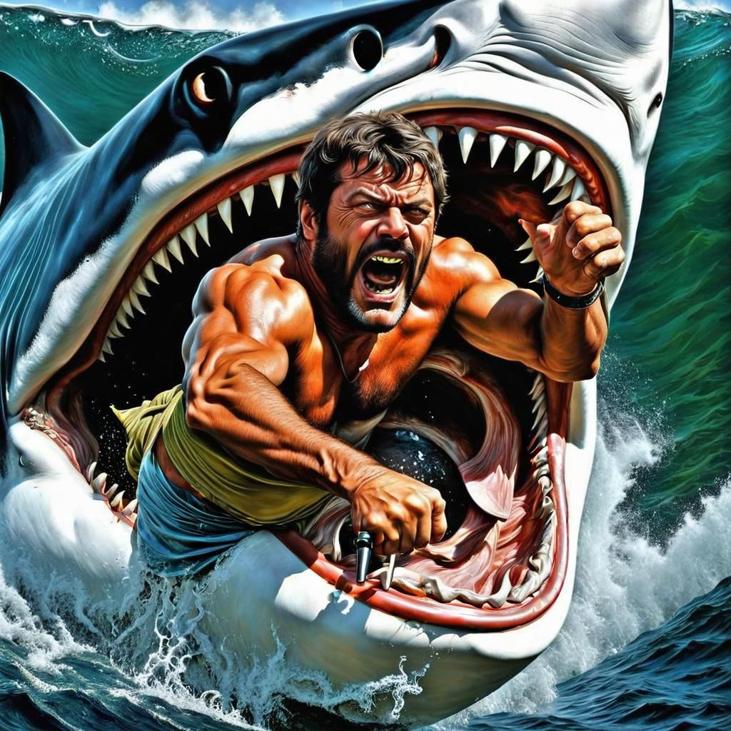 Oliver Reed, Fighting to the Last - AI Generated Artwork - NightCafe ...