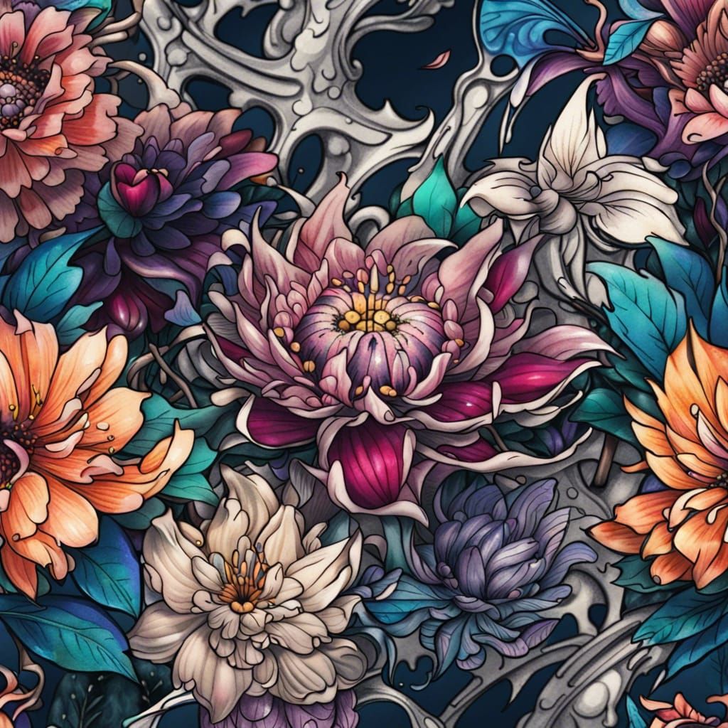 Flowers - AI Generated Artwork - NightCafe Creator