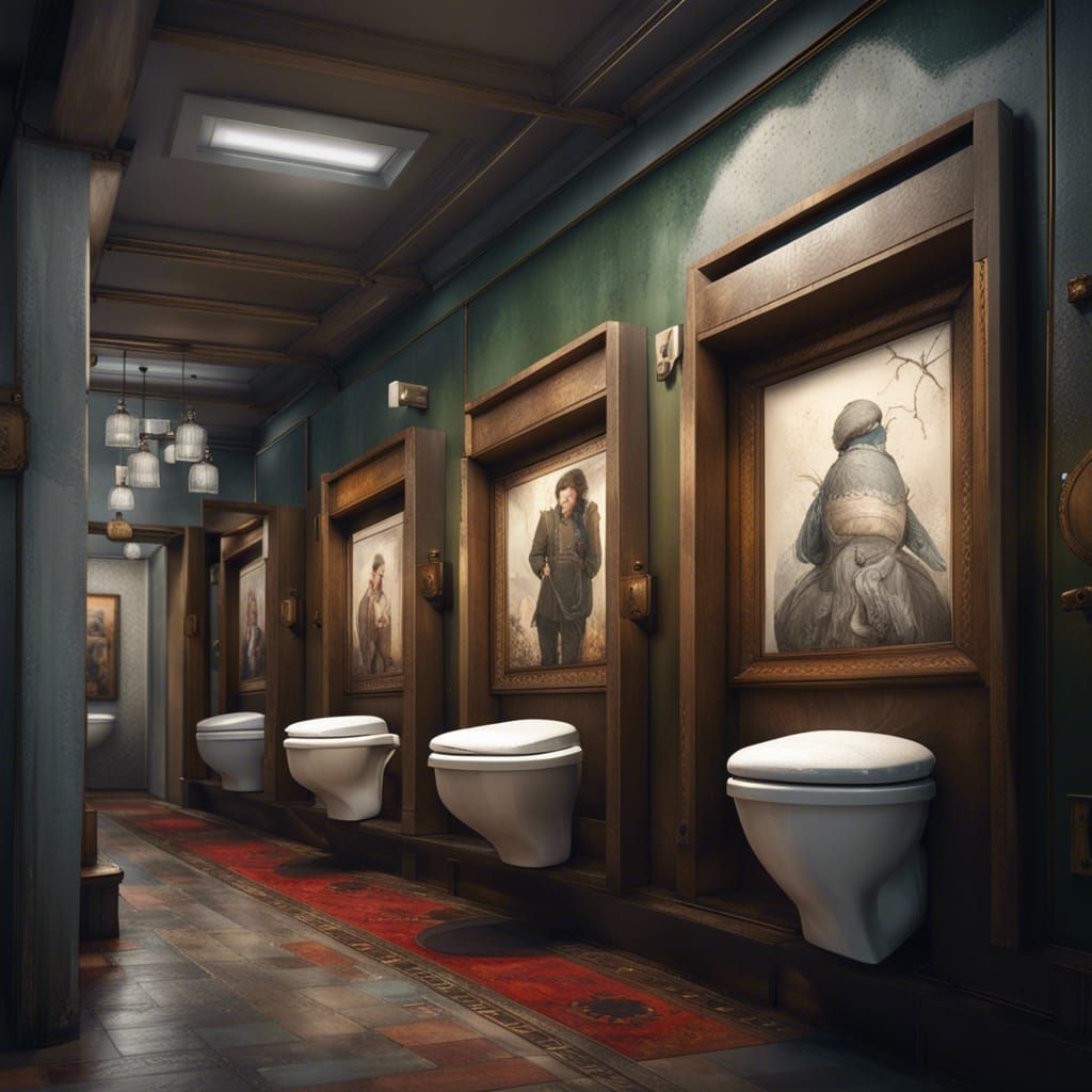 Museum of Toilets - AI Generated Artwork - NightCafe Creator