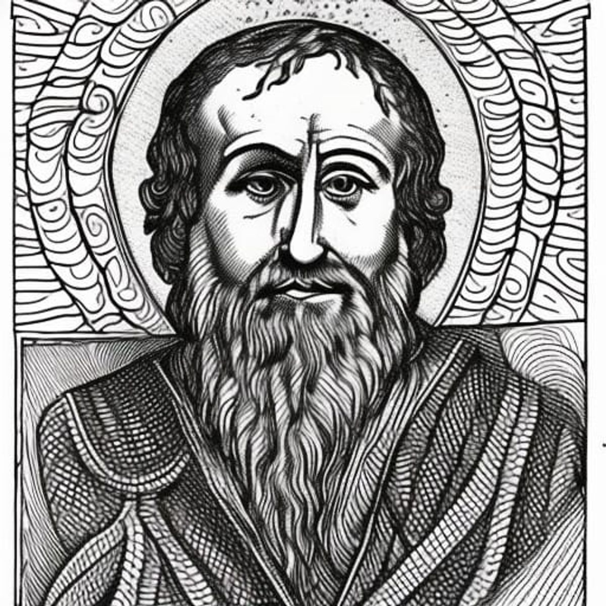 "Aristotle face" coloring page - AI Generated Artwork - NightCafe Creator