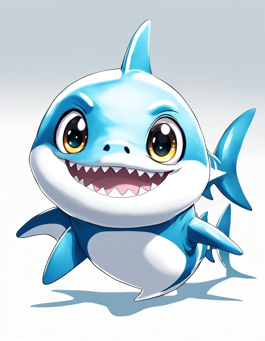 Cute Baby Shark - AI Generated Artwork - NightCafe Creator
