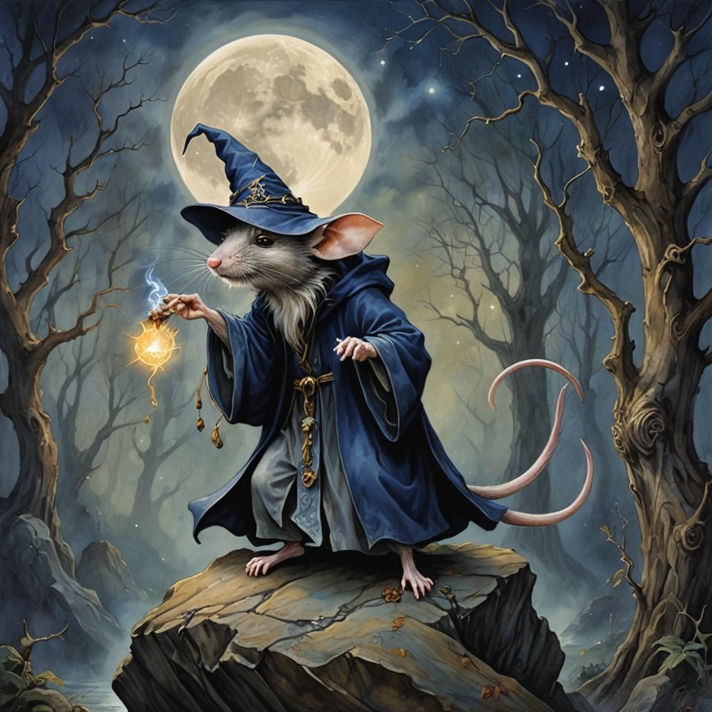The Mouse Wizard - AI Generated Artwork - NightCafe Creator