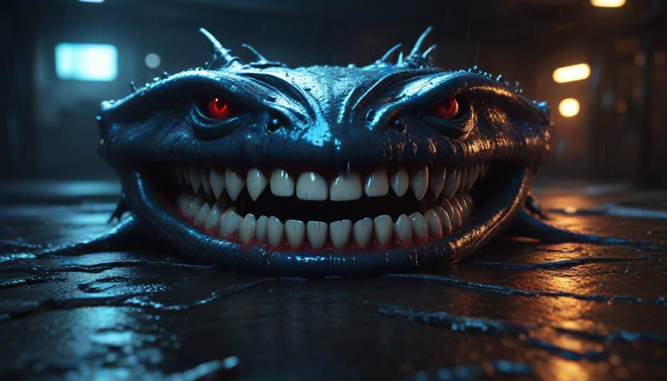 Beware Metallic Vampire Lurking In An Abandoned Building