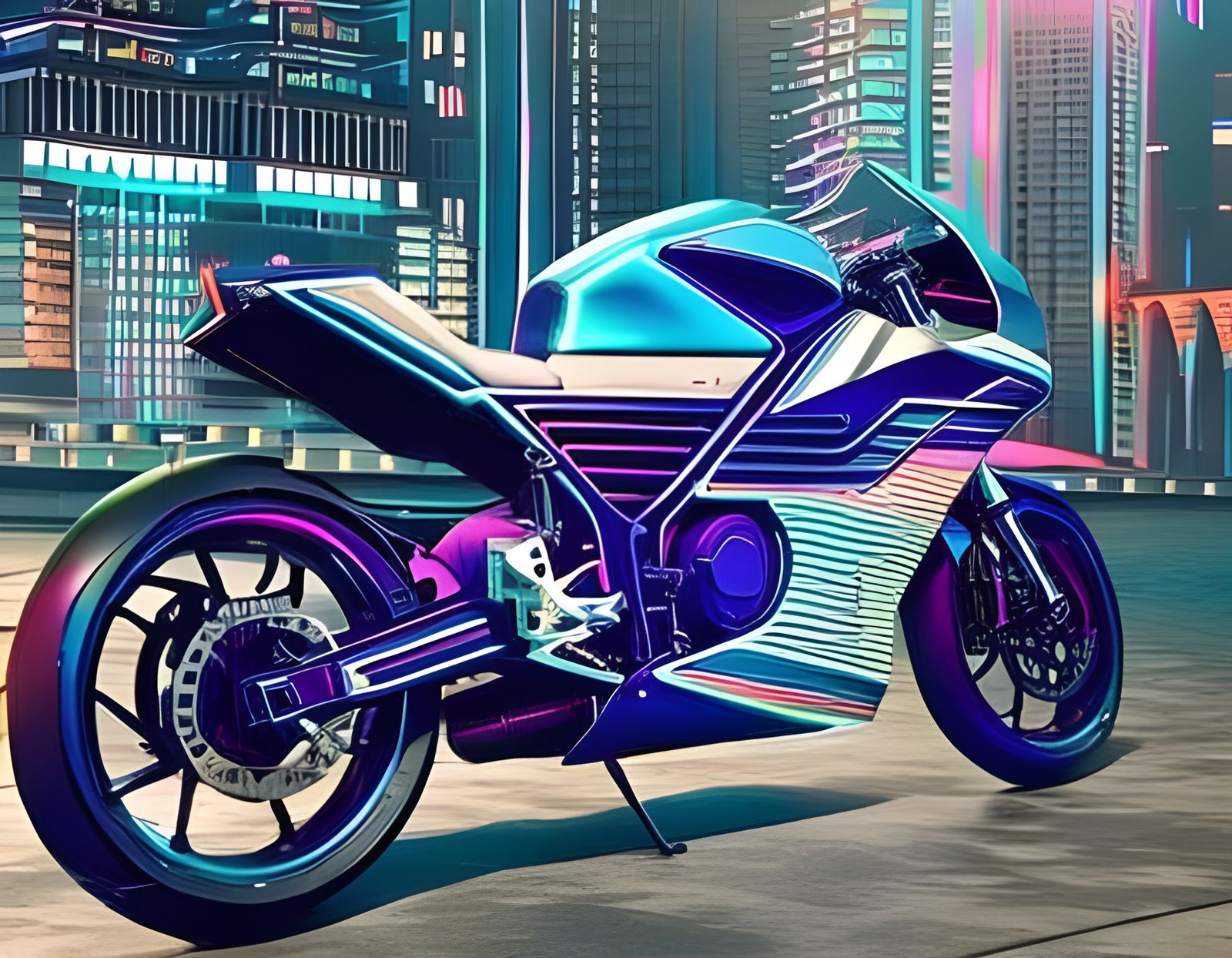 Photo - Anime - Synthwave - AI Generated Artwork - NightCafe Creator