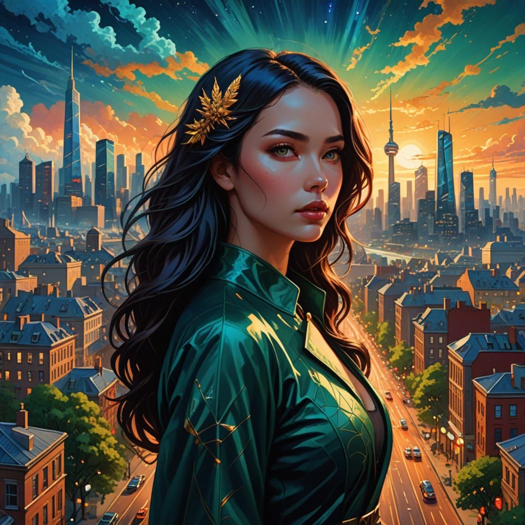 Urban Elegance at Sunset - Urban Elegance at Sunset