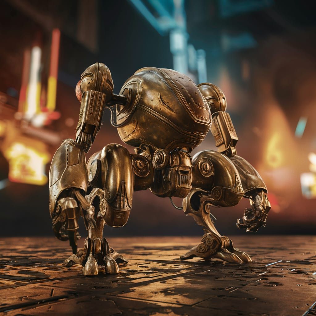 ancient Egyptian intricate mech details, ground-level shot, 8K ...