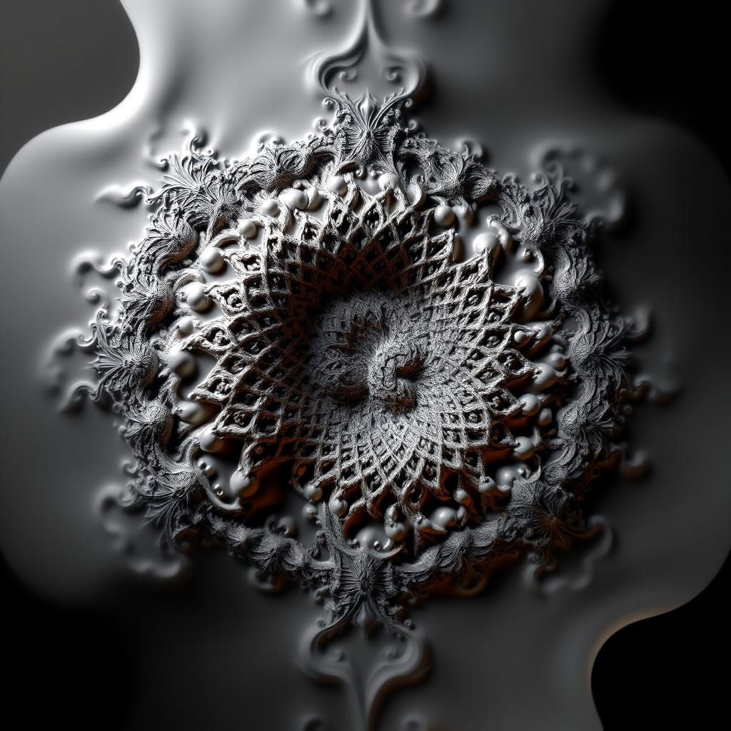 "Mandelbrot Set HDR 3D 4K" - Stunning Mandelbrot Set Landsca...