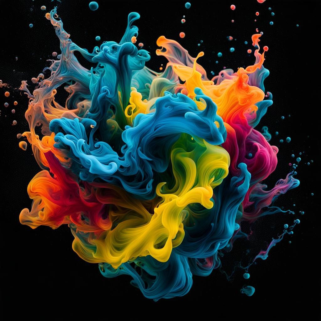 Ink diffusion - AI Generated Artwork - NightCafe Creator