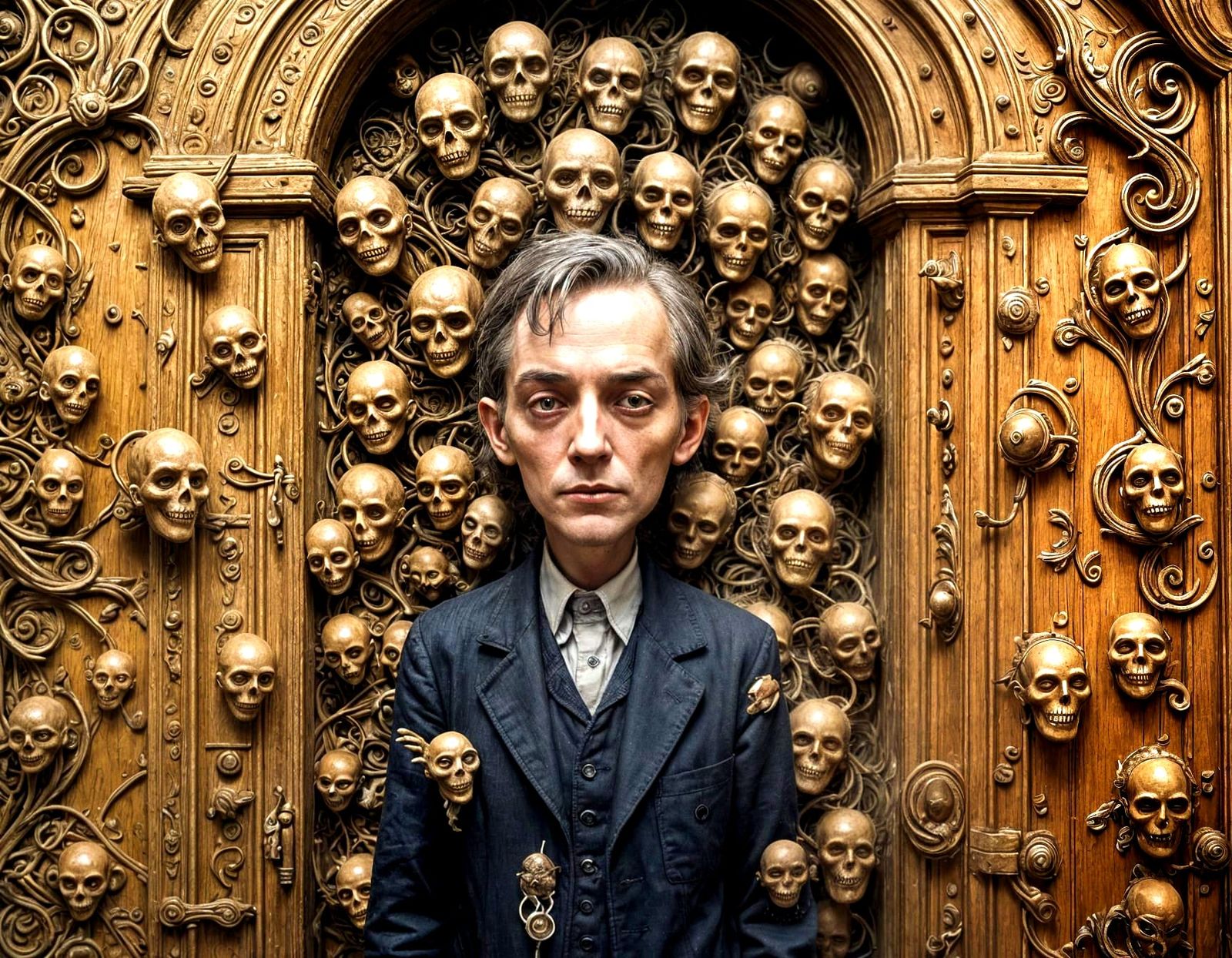 "Doors Where They Shouldn't Be" Surreal Romanticism. Close-up shot. A ...