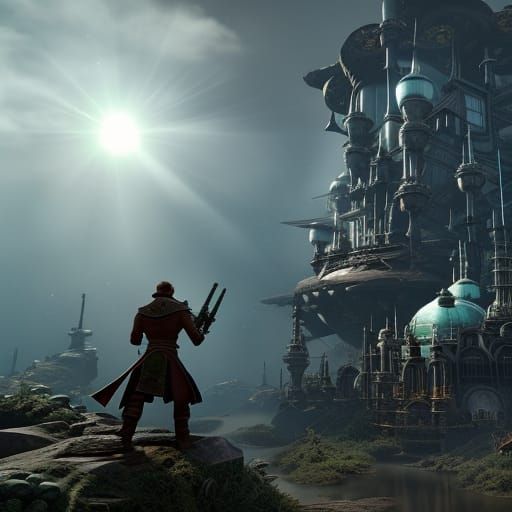 Evil Mad Scientist Lab Insanely-detailed wlop_Max Ernst_Killian Eng ...