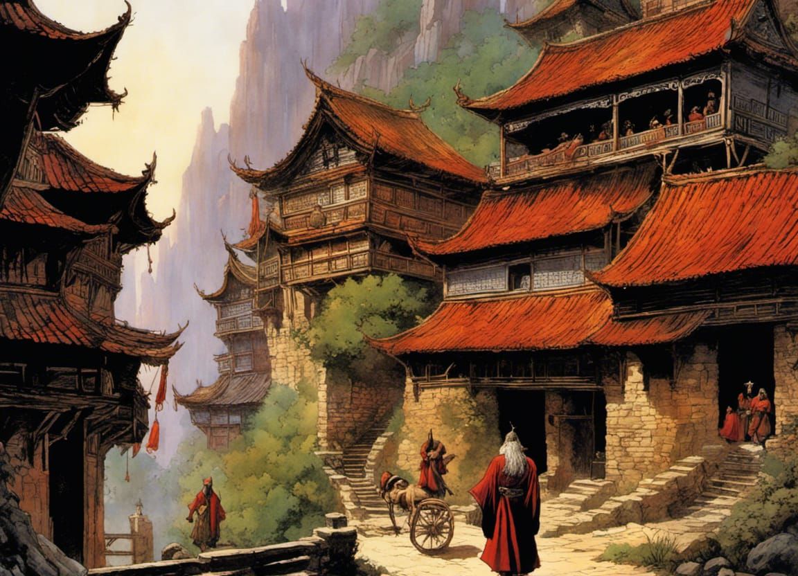 The judge Ti walks in Han-yuan - AI Generated Artwork - NightCafe Creator